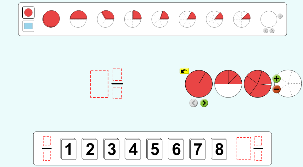 Mixed Numbers With Visual Models Interactive Activities And Game