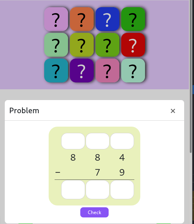 Vertical Subtraction Online Game 2nd 3rd And 4th Grade Math 